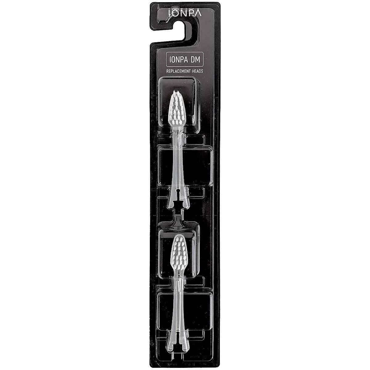 IONPA [DM - Clear] Replacement Brush Head, 2pcs/Pack, Made in Japan IONIC KISS You, hyG
