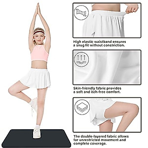 Flowy Shorts Girls Butterfly Tennis Skirts for Girls Teen Preppy Clothes Kids Running Activewear Athletic Skort Size 8