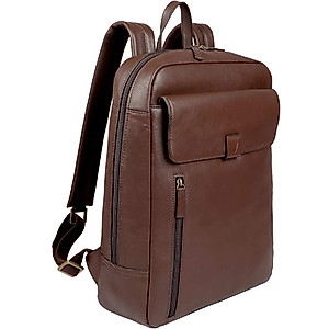 Hidesign Aiden Large Multi-functional Leather 17 Inch Laptop Backpack (Black)