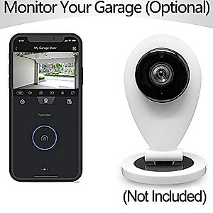 Smart Wi-Fi Garage Door Opener Wireless Garage Door Remote, Open and Close Garage Door from Anywhere, Compatible with Amazon Alexa, Google Assistant