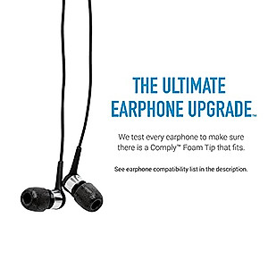 Comply Foam 400 Series Replacement Ear Tips for Bose Quiet Comfort 20, Sennheiser IE 300, Campfire Audio, 7Hertz, NuraLoop & More | Ultimate Comfort | Unshakeable Fit|TechDefender | Assorted S/M/L, 3 Pairs