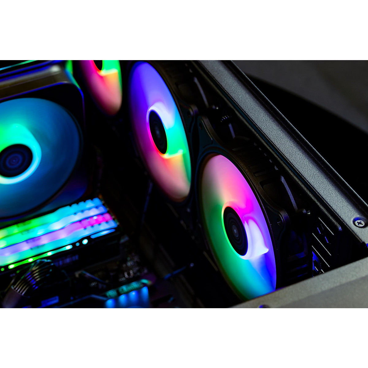 PCCOOLER ARGB 120mm Case Fan, 3 Pack FX120 RGB Fans Computer Case Fans, Aura +5V/3 PIN Addressabel PC Fans Advanced Lighting Customizations - PWM High Performance Cooling Fan for PC Case Computer Fan