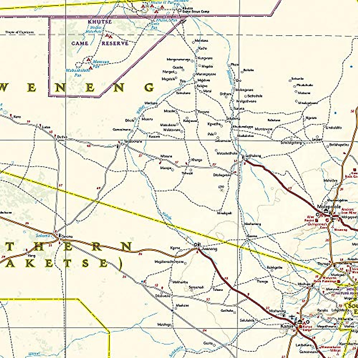 Botswana Map (National Geographic Adventure Map, 3207)