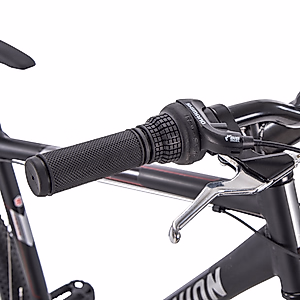 ROYCE UNION RMT 27.5" Mens 21-Speed All-Terrain Mountain Bike, 22" Aluminum Frame, Twist Shift, Matte Black