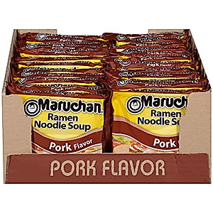 Maruchan Ramen Pork Flavor, 3.0 Oz(Pack of 24)