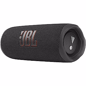 Boomp's JBL Flip 6 Bluetooth Speaker Kit: Portable Wireless, Powerful Rich Sound & Deep Bass, IP67 Rated Waterproof Speaker, with Silicone Protective Case & USB Type-C Wire - Black