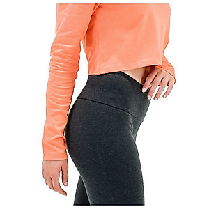 Spalding Women's Yoga Crop, Charcoal Heather, X-Large