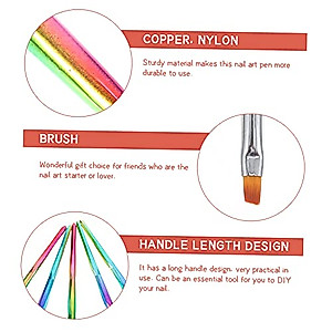 Polish Nail Brush 12Pcs nail art brush de uñas acrilicas nail brush acrylic manicure supplies Nail Painting Brushes nail painting brush pen cuticle nail cleaning brush Nail Pen