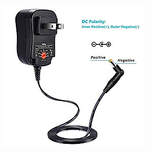 Belker 12W Universal 3V 4.5V 5V 6V 7.5V 9V 12V AC DC Adapter Power Supply for Household Electronics Router Speaker Smart Phone Tablet CCTV IP Camera - 1A 1000mA Amp Max.