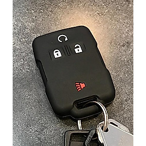 KAWIHEN 2pcs Silicone Smart Remote Key Fob Cover Protector Fit for Chevrolet GMC 4 Button