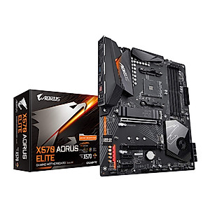 Gigabyte X570 AORUS Elite (AMD Ryzen 3000/X570/ATX/PCIe4.0/DDR4/USB3.1/Realtek ALC1200/Front USB Type-C/RGB Fusion 2.0/M.2 Thermal Guard/Gaming Motherboard)