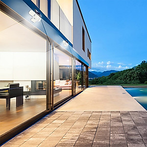 UNITXIN Solar Motion Sensor Lights 214 LED 4 Heads Adjustable 3000lm Ultra Bright Outdoor Waterproof Solar Powered Rotable Flood Light for Yard Garage Entryway Patio (2 Pack)