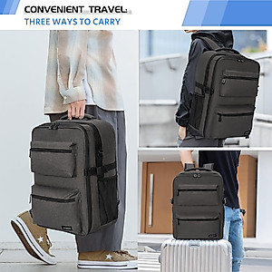 AKOZLIN Travel Gaming Console Backpack Compatible with Play Stantion 5 4 PS5/PS4/PS4 Pro/PS4 Slim/Xbox One X S Black With Pocket for Phone