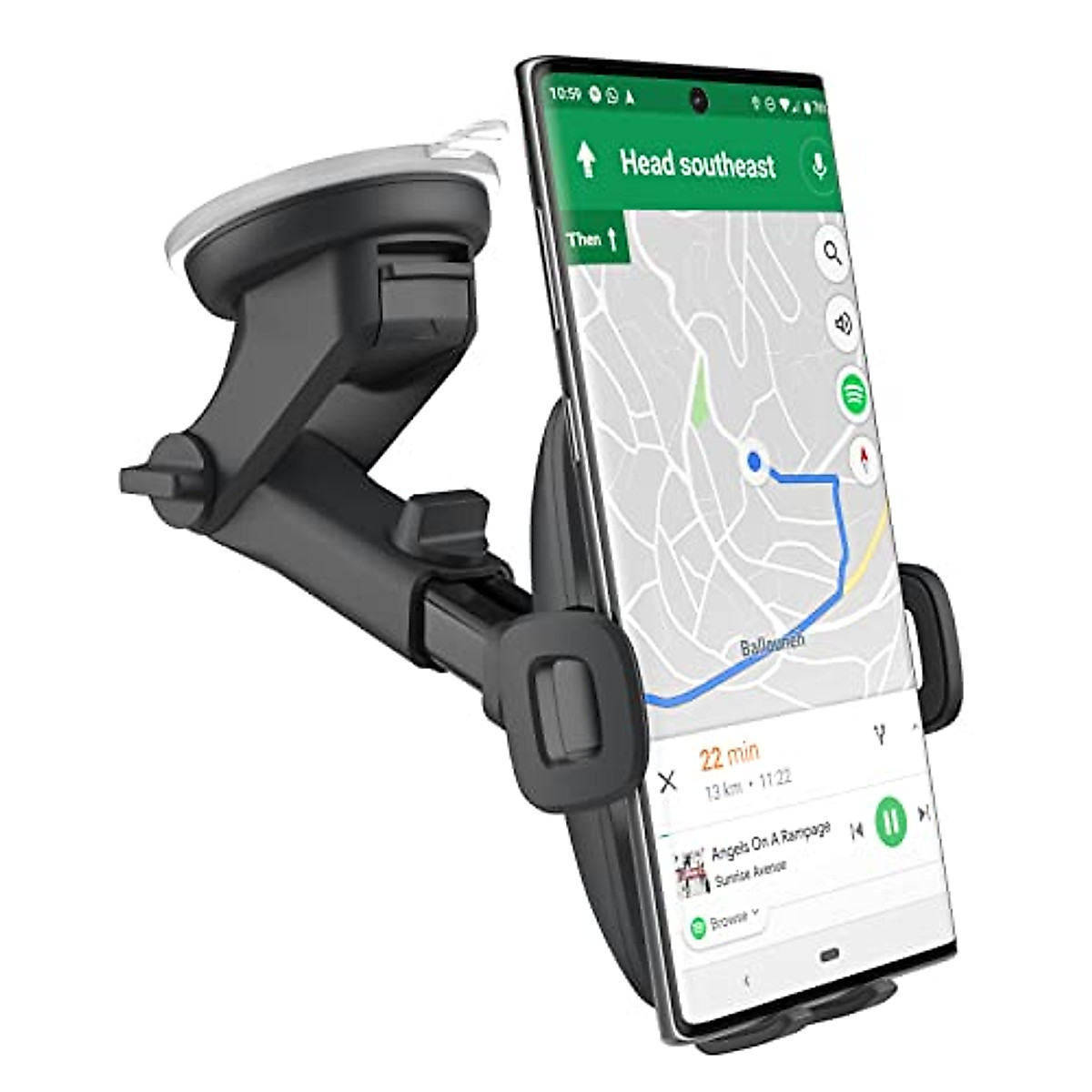 Encased Car Mount Phone Holder for Samsung Galaxy Models - Car Mount Holder for S9/S10/S20/S21/S22 S23 Ultra/Plus/Note (Windshield/Dashboard Compatible)