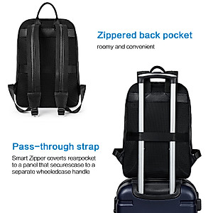 BOSTANTEN 20 inch Carry On Luggage Airline Approved ＆ Genuine Leather 15.6 inch Laptop Backpack Casual Backpack Travel Bag