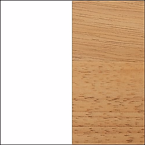 South Shore Bebble Modern Bunk Bed White and Natural Twin