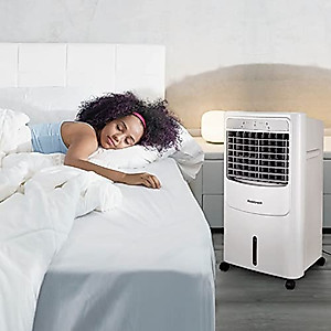 Honeywell 700 CFM Portable Indoor Evaporative Cooler, Humidifier, and Fan, Swamp Cooler for Rooms Up to 430 Sq. Ft.