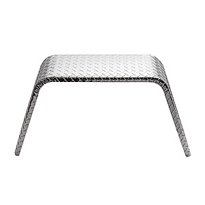 2-Pack ToughGrade Aluminum Diamond Plate Flat Top Trailer Fender 10" X 34" X 17" | Car hauler Trailer | Cargo Trailer | Utility Trailer | Landscape Trailer