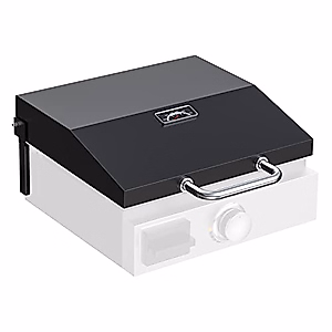 Hard Cover Hood Compatible with Blackstone 17 Inch Tabletop Griddle Front Grease ONLY, with Temperature Gauge and Brackets