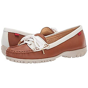 MARC JOSEPH NEW YORK Women's Golf Leather Made in Brazil Liberty Performance Fashion Shoe Moccasin, tan Grainy, 10 B(M) US