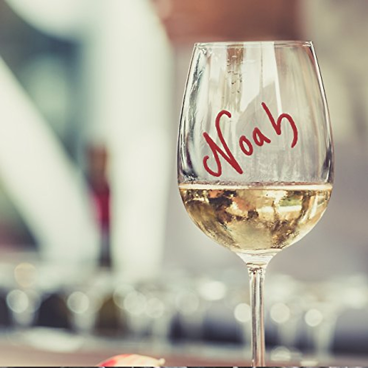 LuLu Wine Glass Markers - Metallic Colors 6 Pens Pack - Wine Charms Alternative