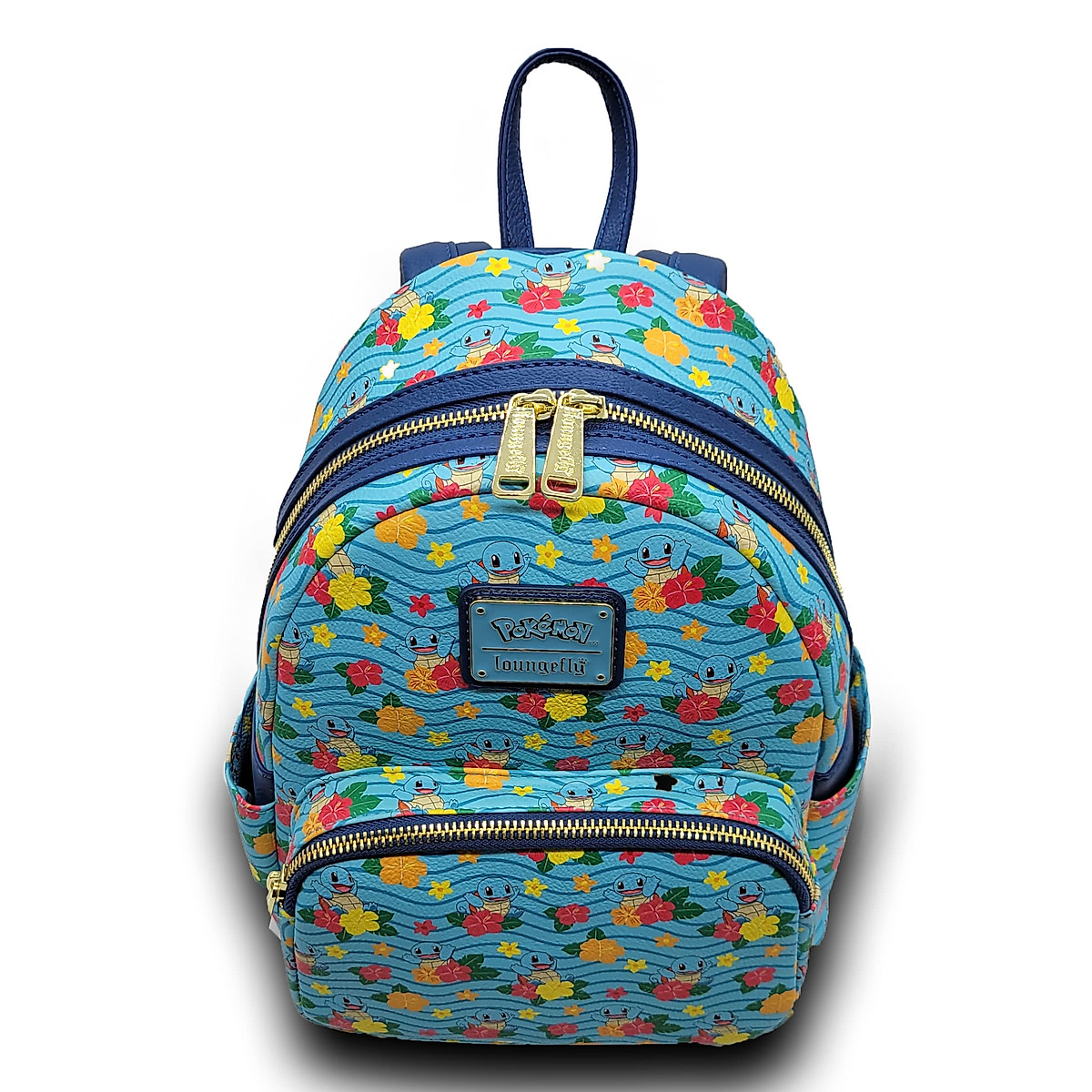 Loungefly x Pokemon Squirtle Flower All Over Print Mini Backpack