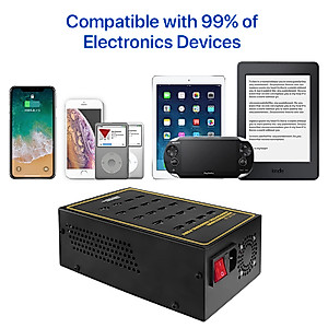 USB Charging Station,Cinlinso 20 Port 200W/40A Multiple USB Charger Station with Intelligent Protection for Smartphone Tablet School Shopping Hotel Malls