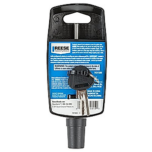 Reese Towpower 7031500 Easy Access Adjustable Coupler Lock Black & Silver, 3/16 inch diameter pin fits most couplers