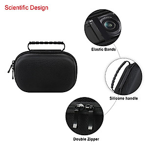 Elonbo Carrying Case for Sony Alpha ZV-E10 / ZV-E10L - APS-C Interchangeable Lens Mirrorless Vlog Camera Kit, Portable Digital Camera Travel Protective Cover Bag Storage Holder, Black