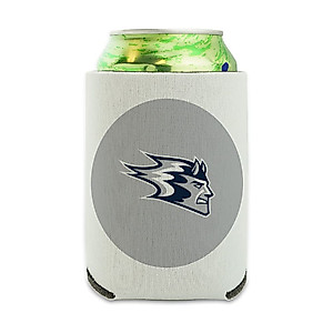 University of Wisconsin - Stout Secondary Logo Can Cooler - Drink Sleeve Hugger Collapsible Insulator - Beverage Insulated Holder