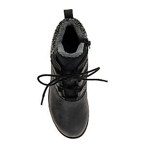 JBU by Jambu Women's Stone Ankle Boot, Black/Charcoal, 8