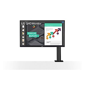 LG Electronics (LGEAA) 27â€ Ergo IPS QHD Monitor, Black (27BN88Q-B) (Renewed)