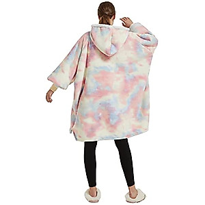 GOMINIMO Wearable Hoodie Blanket, Wearable Blanket, Wearable Blanket Adult, Hug Sleep Pod Adult, Sweatshirt Blanket, Sweater Blanket, Blanket Sweatshirt
