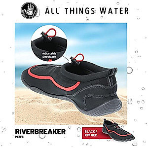 Body Glove Siphon Men (Black/Red, us_Footwear_Size_System, Adult, Men, Numeric, Medium, Numeric_12)