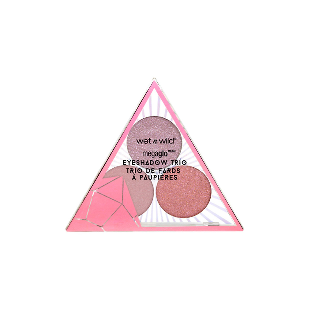 wet n wild Crystal Cavern Mega Glo Eyeshadow Trio, Rose Quartz