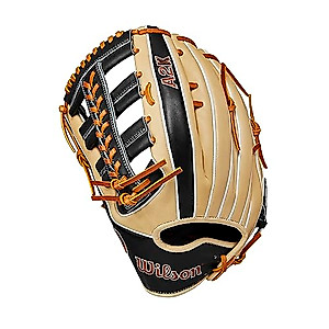 Wilson 2024 A2K 1810 12.75” Outfield Baseball Glove - Left Hand Throw, Blonde/Black/Saddle Tan