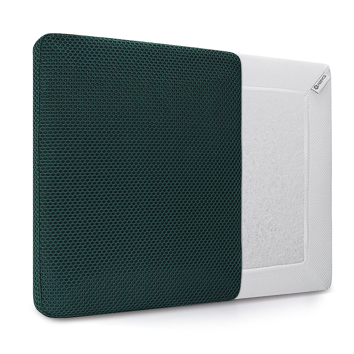 AOSYCO 4D Airflow Seat Cushion, Long Sitting Office Chair Pad, Pressure Relief Cushion Butt Lumbar Back Support, Extremely Easy Cleaning for Wheelchairs, Outdoor Patio with Covers, 1in (Height)