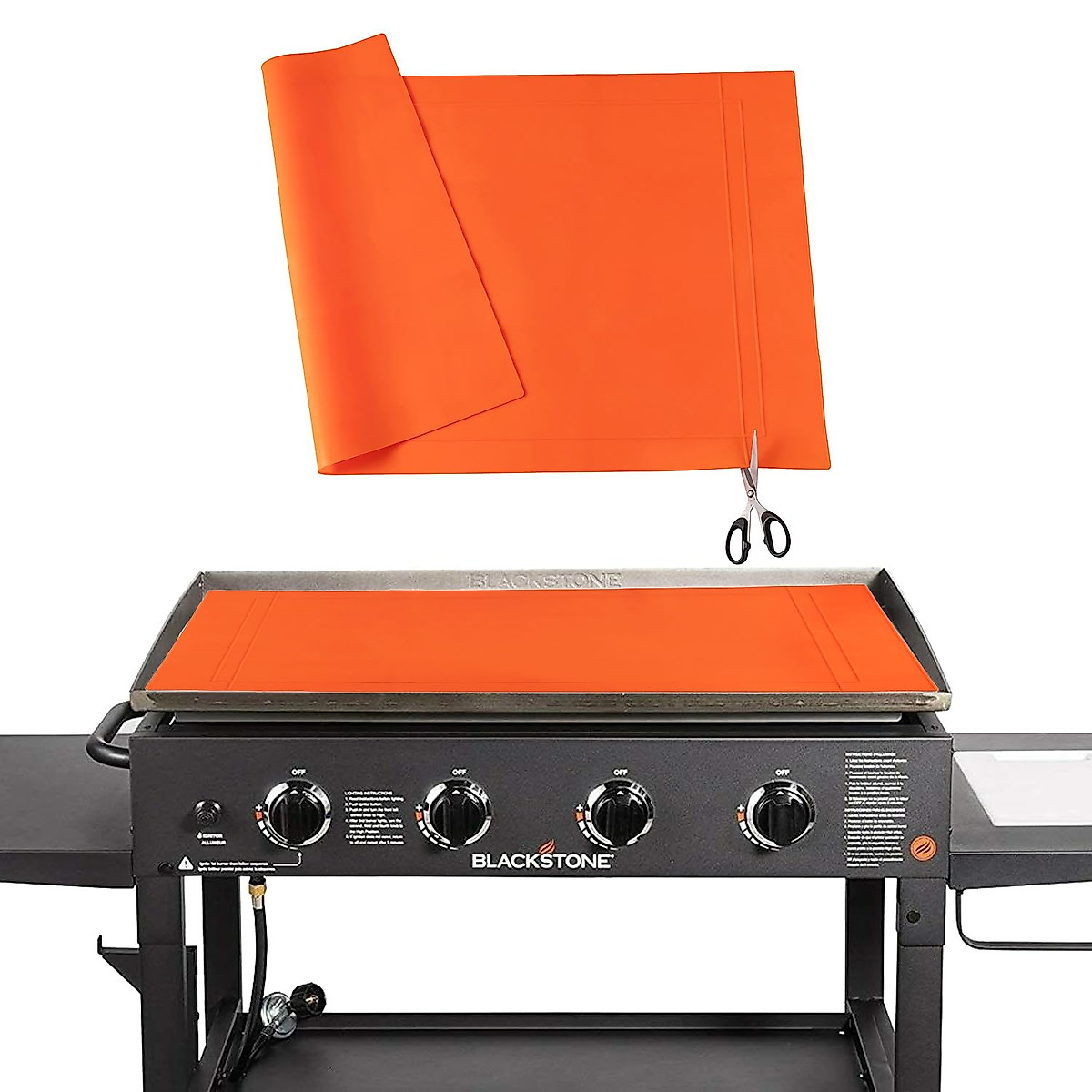 Cuttable Silicone Griddle Protect Mat for Blackstone,Compatible with Blackstone 36", 30",28" Models, Protect Mat for Blackstone Griddle,All Season BBQ Grill Mat Protective Cover