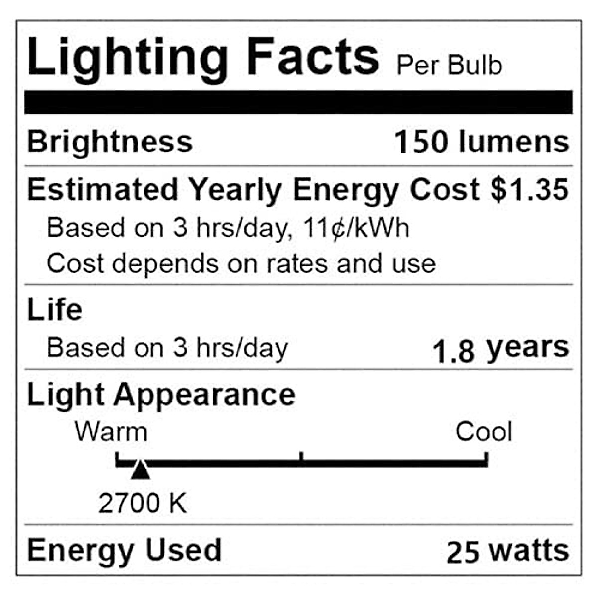Lava Lamp Bulb, 6 Pack 25 Watt Lava Lamp Light Bulb, S11 E17 Base 120 Volt Lava Lamp Replacement Bulb for 14.5 Inch Glitter and Lava Lamps - Dimmable - Warm White