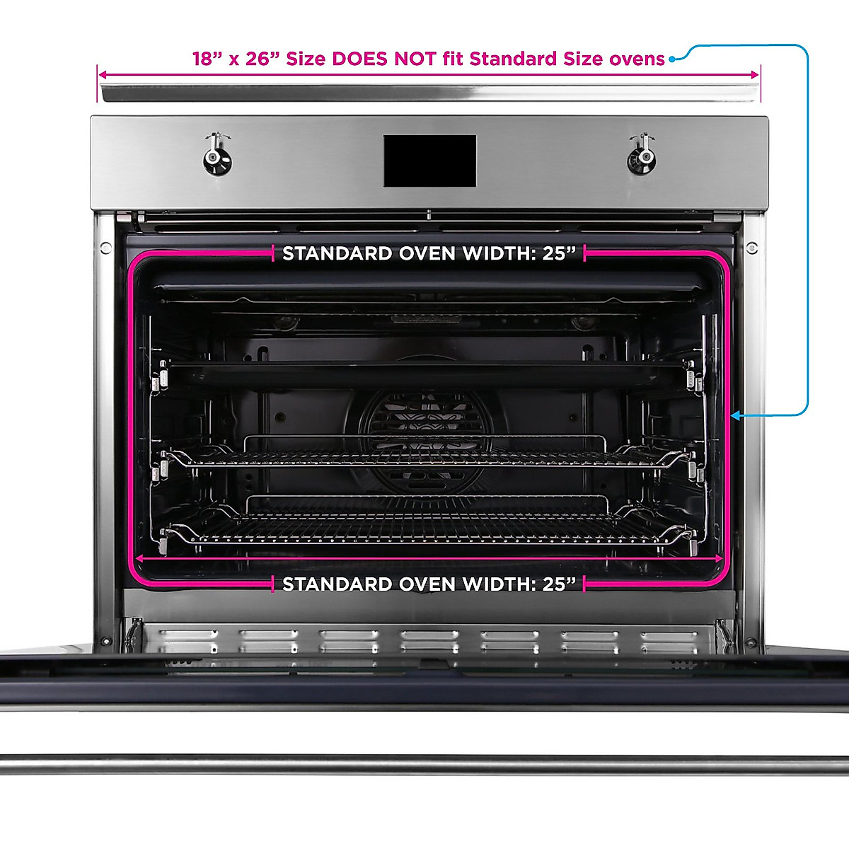 GRIDMANN 18" x 26" Commercial Grade Aluminum Cookie Sheet Baking Tray Pan Full Sheet - 12 Pans