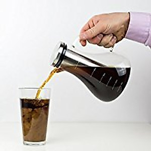 Stonn & Wolln Cold Brew Coffee Maker, Glass Carafe, 1.5L, Clear, Modern, No-Spillage Lid & Ergonomic Spout