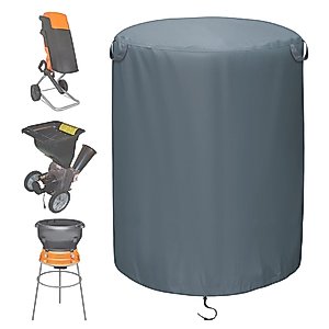 TORUTA Woodchipper Shredder Mulcher Cover, Electric Leaf Mulcher Cover,36" x 42"-Only Cover, Grey