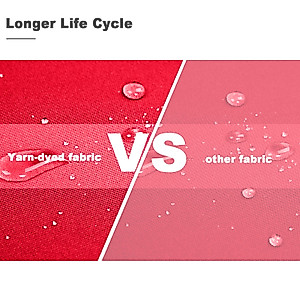 LAZYLAND 2PCs Outdoor PE Wicker Rattan Patio Sofas, with Fade-Resistant Washable Cushions and Pillows, Leisure Conversation kit (Red)