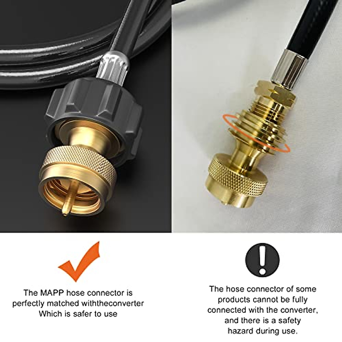 E-SDS Propane Torch Weed Burner Kit, Weed Torch 500,000 BTU Blow Torch with 9.8 FT Hose Heavy Duty Flame thrower with 2 Turbo Trigger Electronic Igniters for Weeds, Snow Melting, Roofing, Roads