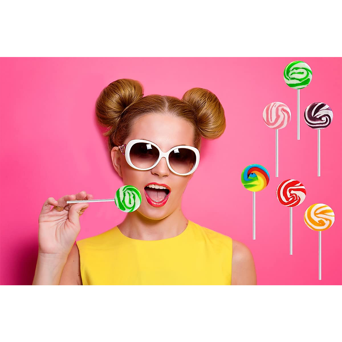 Fruidles Swirls Lollipop Candy, Mixed Fruit Flavor, Individually Wrapped (Assorted Variety Mix, 12-Pack)