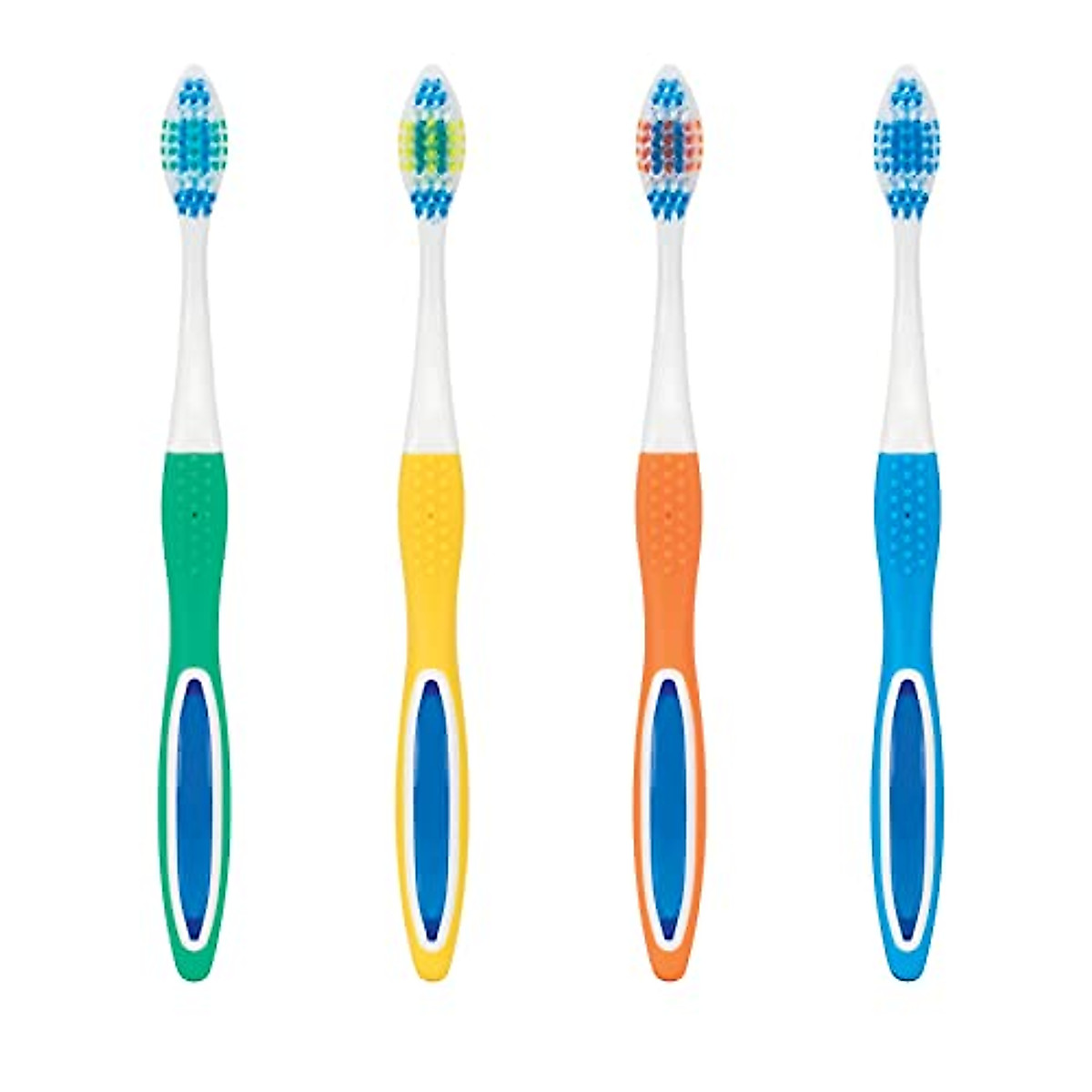 Practicon SmileGoods A401 Toothbrush, 40 Tuft, Soft Bristle, Individually Packaged Toothbrushes, Assorted Colors, Bulk Pack of 72