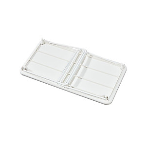 iDesign RPP Wire Shelf Riser, 12.63 x 6.5 x 7, Coconut