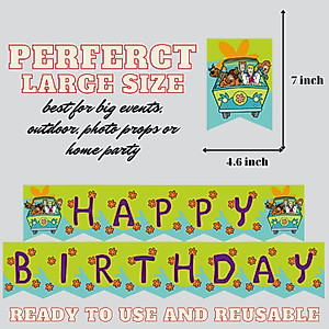 Nelton Adventure Dog Party Supplies Includes Cake Topper, 24 Cupcake Toppers, 20 Latex Balloons, Happy Birthday Backdrop, 1 Table Cloth , 1 Banner…