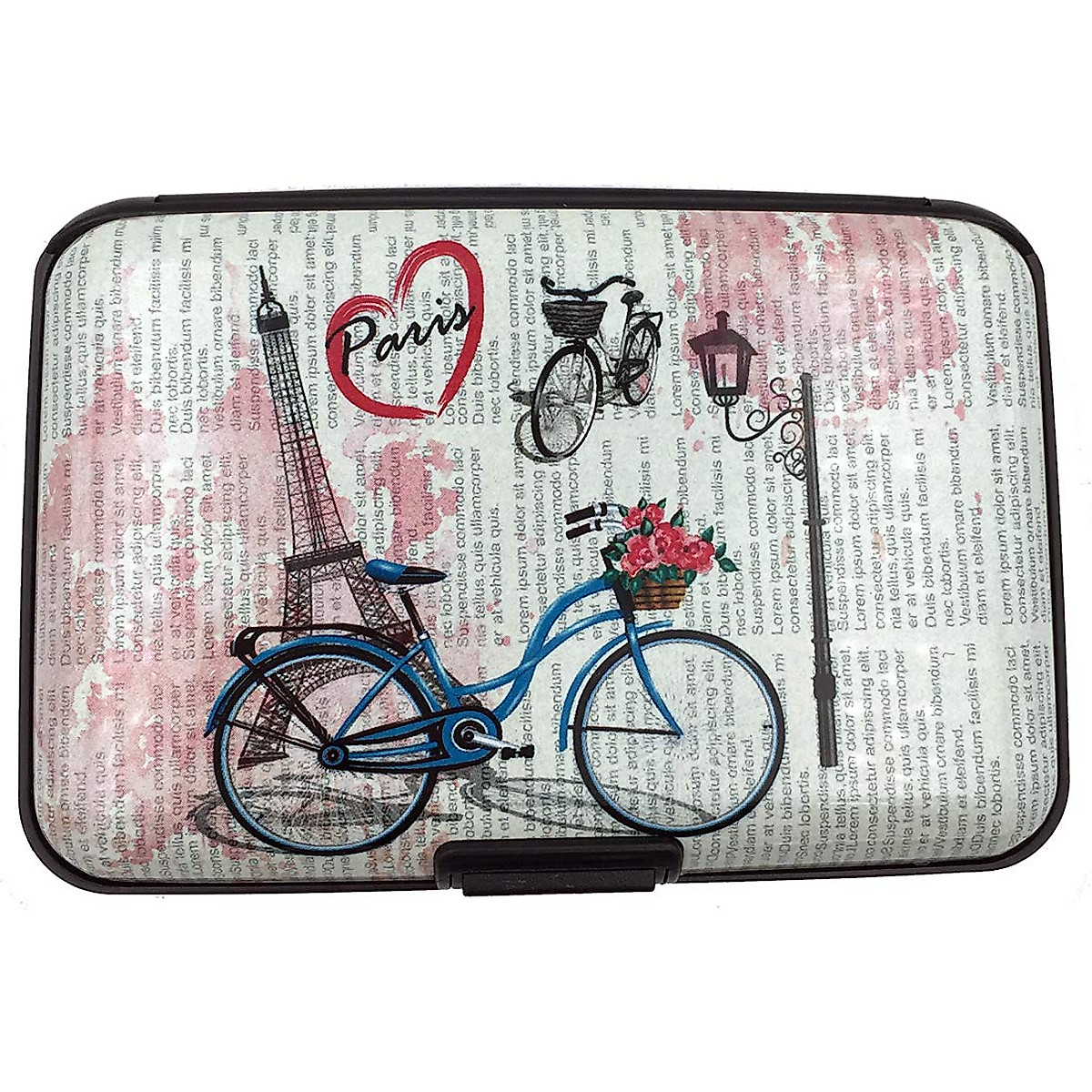 BFL RFID Credit Card Holder for Women or Men, Theft Proof Credit Card Holder, Slim Design Fits in Pocket (Bicycle)
