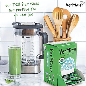 VerMints | Organic | Wintergreen | Breath Mints | 2 pack Individial |100 Count |Trial Size | Breath Mints | Gluten Free | NonGMO | Kosher | Vegan | Nut free